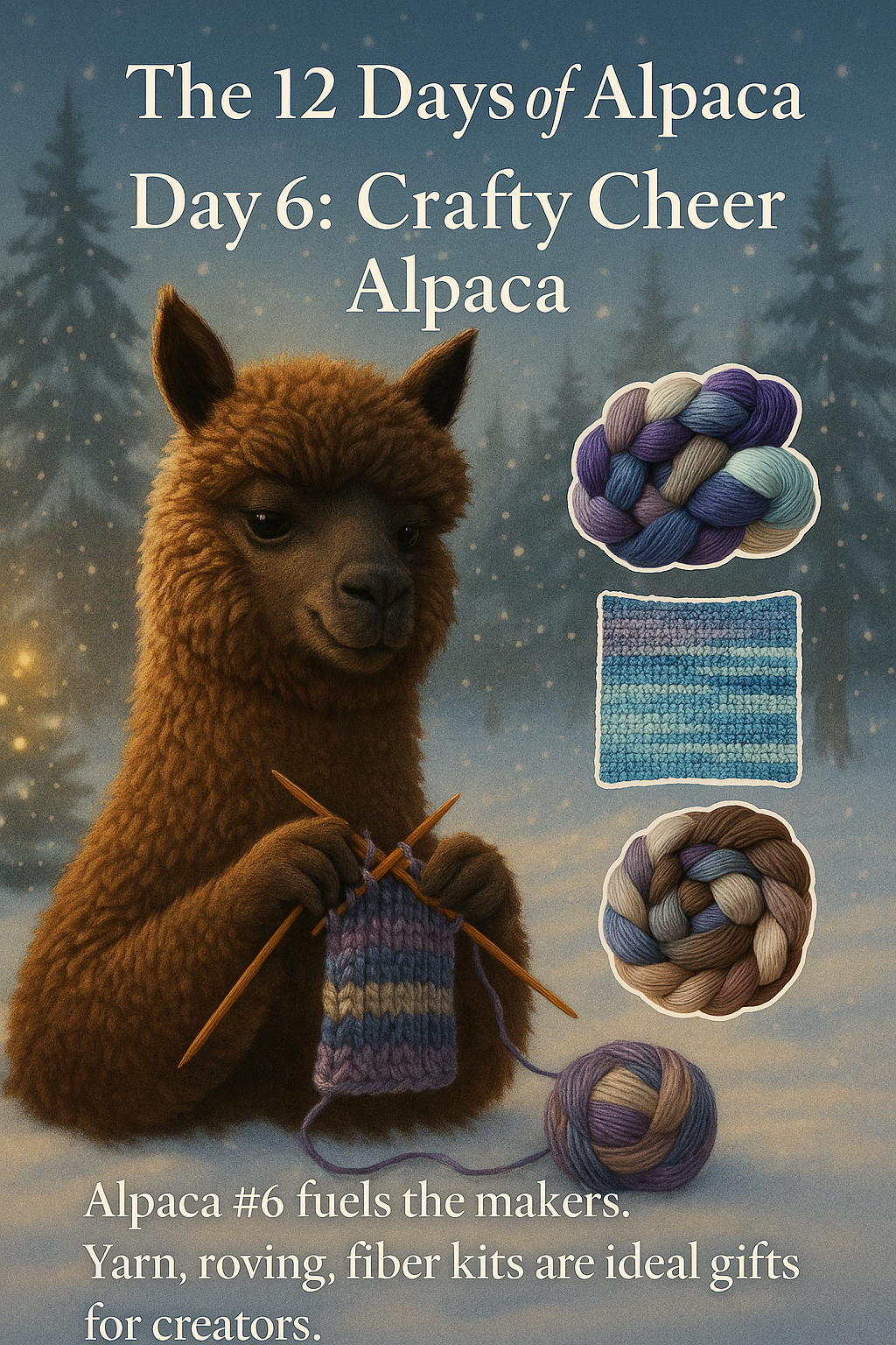 12 Days of Alpaca Day 6: Crafty Cheer Alpaca – MistyAcresAlpaca